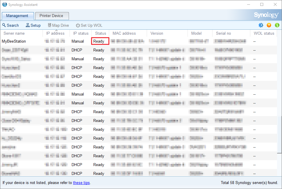How do I manually set up an IP address for BeeStation during the setup ...