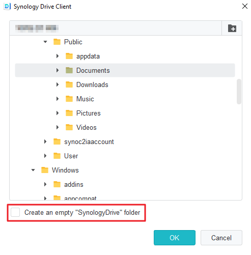 Can I Choose A Destination Other Than The Synologydrive Folder For A Synology Drive Client 