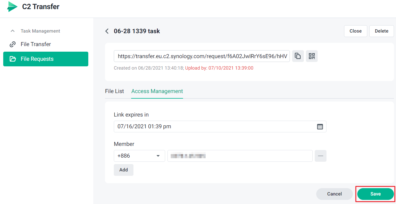 How Can I Change My File Request Expiration In C2 Transfer Synology How Can I Change My File Request Expiration In C2 Transfer Synology