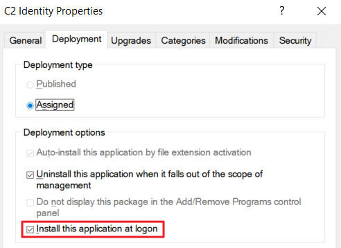 How can I deploy the C2 Identity agent if my Windows computers have the ...