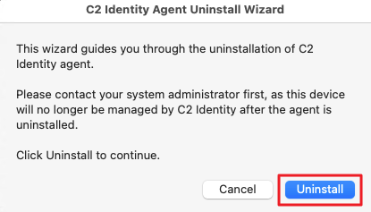 How do I uninstall the C2 Identity agent? - Synology Knowledge Center