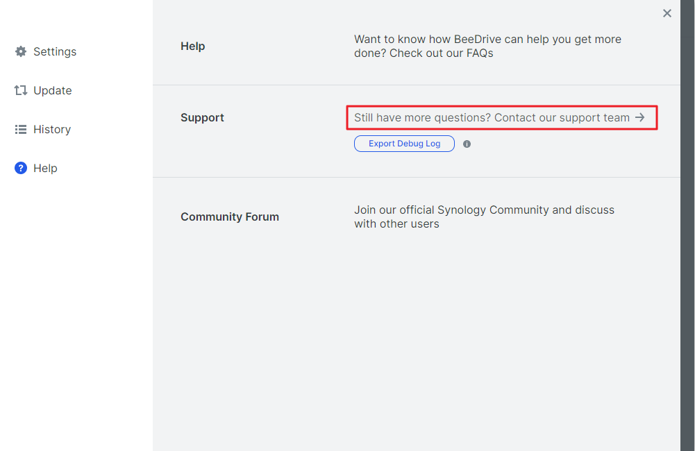 How Do I Generate And Upload Beedrive Debug Log For Support Tickets