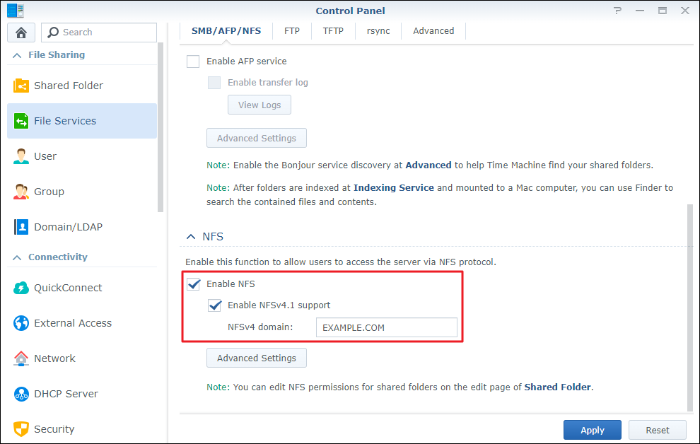 How can I configure a NFS shared folder to use Kerberos? - Synology Knowledge Center