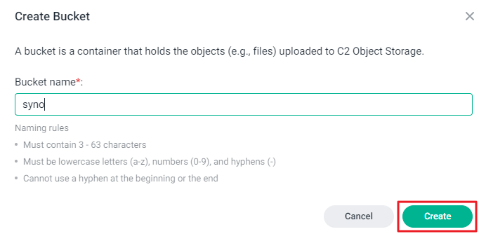 C2 Object Storage Quick Start Guide - Synology Knowledge Center