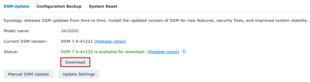 What is the controller update process when updating DSM on Synology ...
