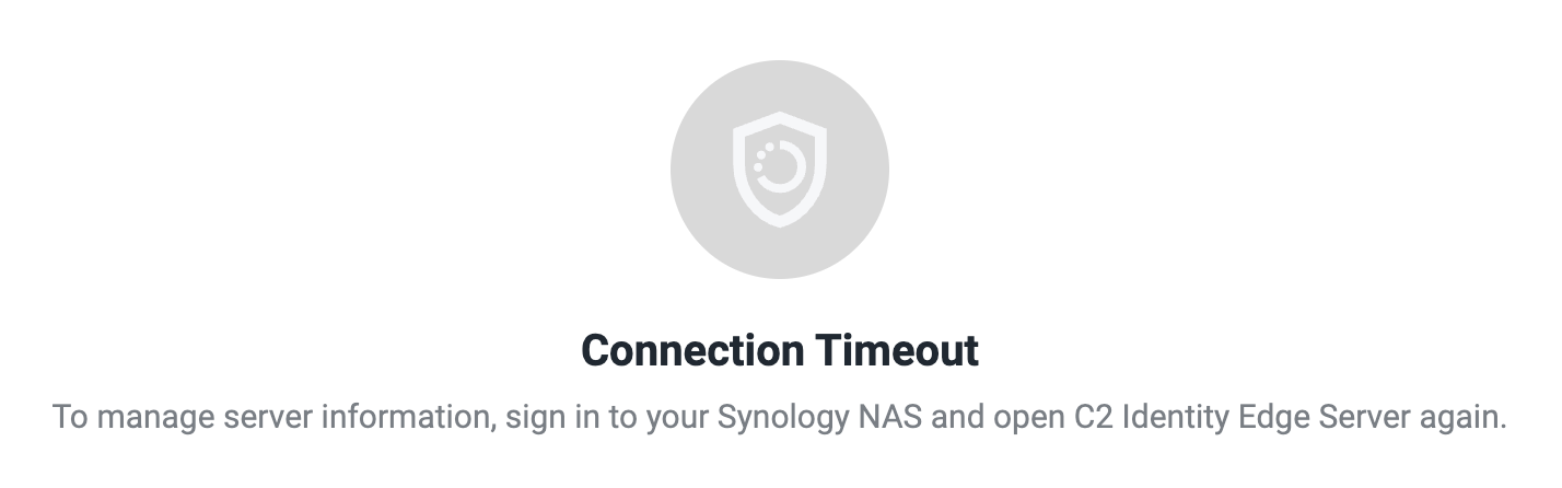 How Do I Resolve Connection Issues With C2 Identity Edge Server Synology Knowledge Center 