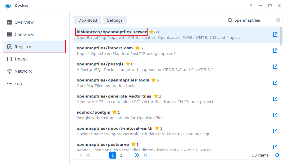 How do I create a custom tile server on Synology NAS to be used as a ...
