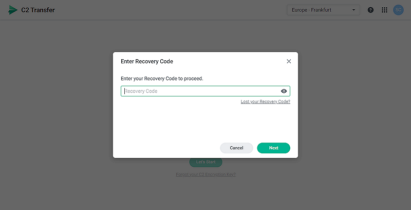 I forgot my C2 Encryption Key. What can I do? - Synology Knowledge Center