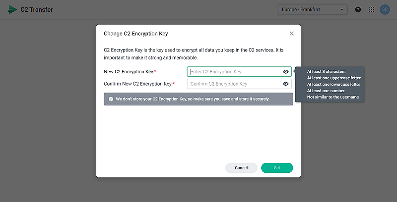 I forgot my C2 Encryption Key. What can I do? - Synology Knowledge Center