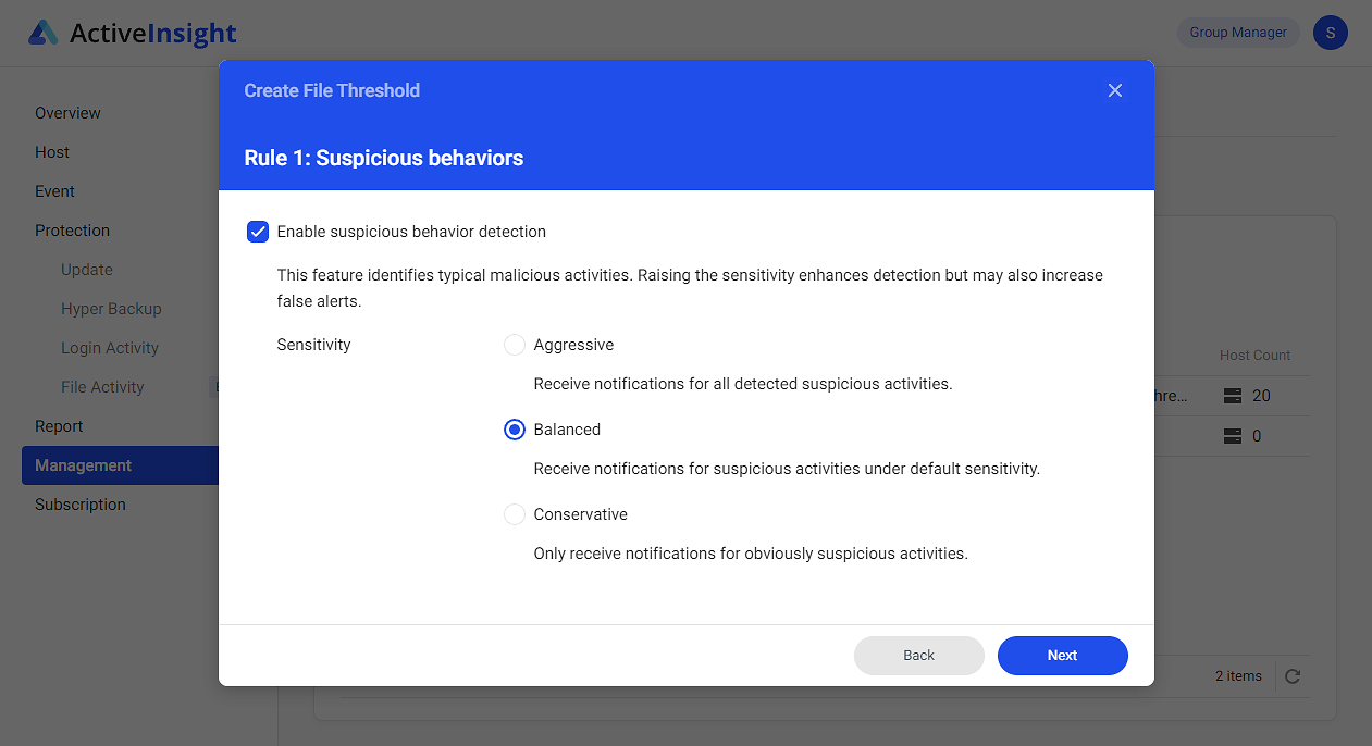 Active Insight web portal - Management - Synology Knowledge Center