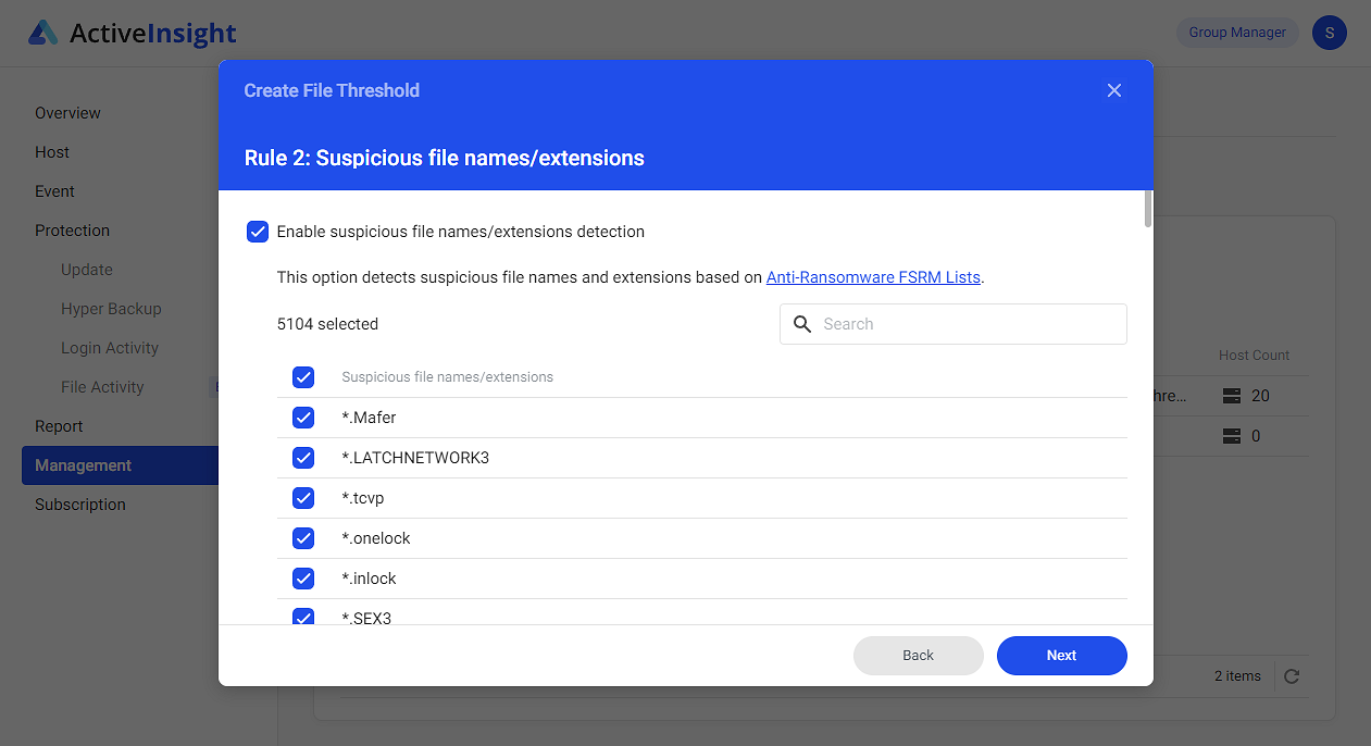 Active Insight web portal - Management - Synology Knowledge Center