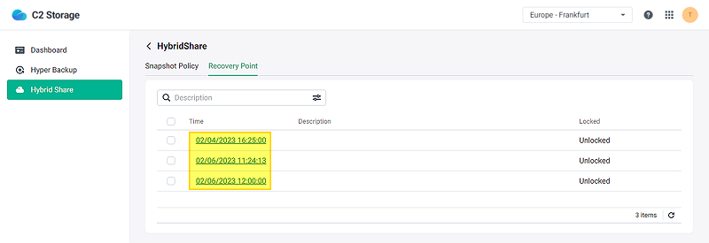 Recover previous versions of a Hybrid Share folder using C2 Storage ...