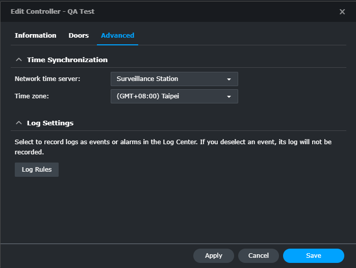Access Control in Surveillance Station 9.0 and above