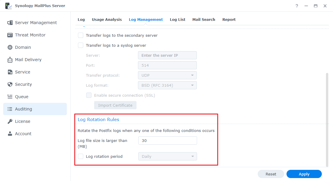 Synology MailPlus Server Administrator's Guide - Based on version 3.1