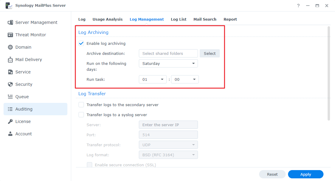 Synology MailPlus Server Administrator's Guide - Based on version 3.1