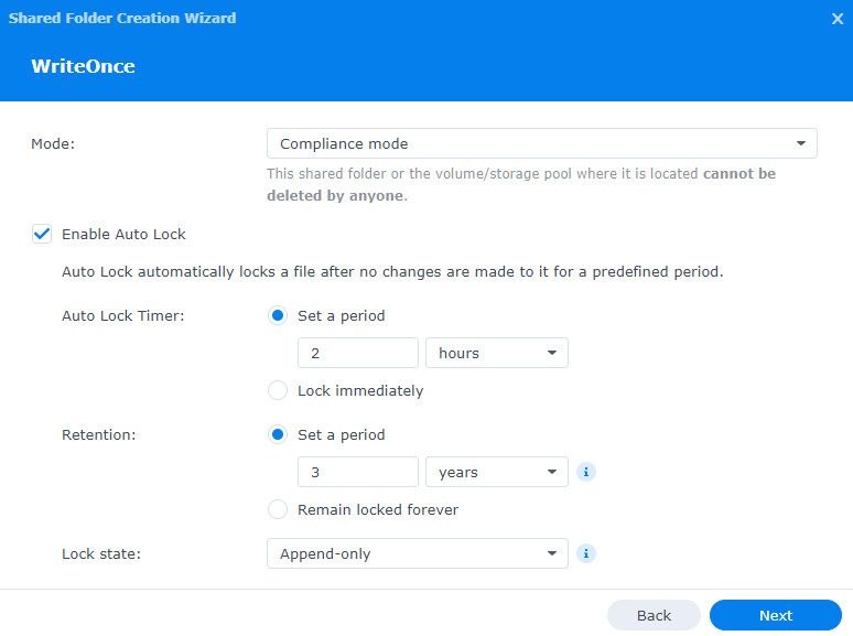 Synology WriteOnce (WORM) White Paper