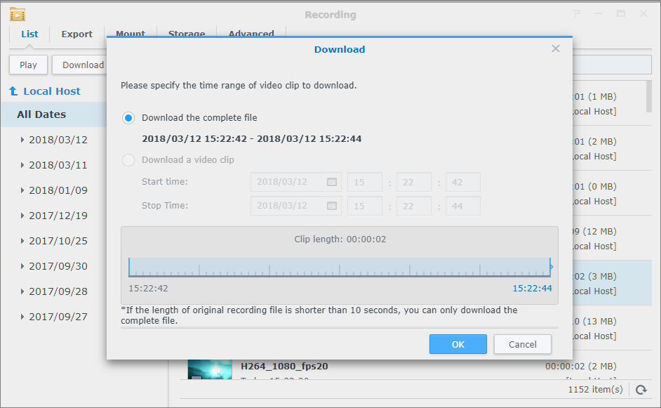 Search a recording clip | Get Started With Surveillance Station ...