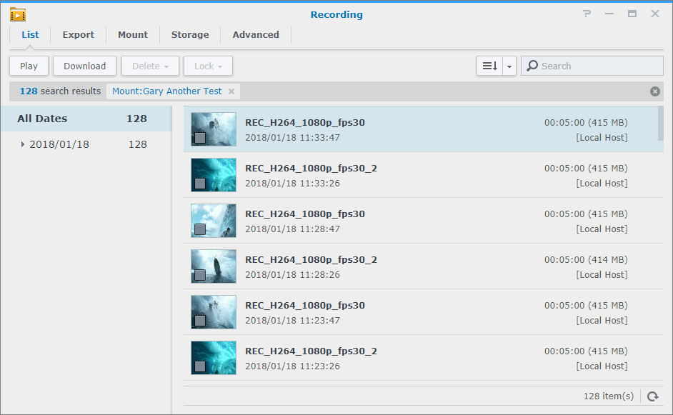 Search a recording clip | Get Started With Surveillance Station ...